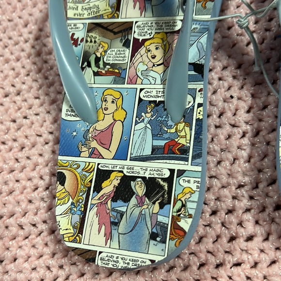 Disney | Shoes | Nwt Cinderella Comic Book Flip Flops | Poshmark